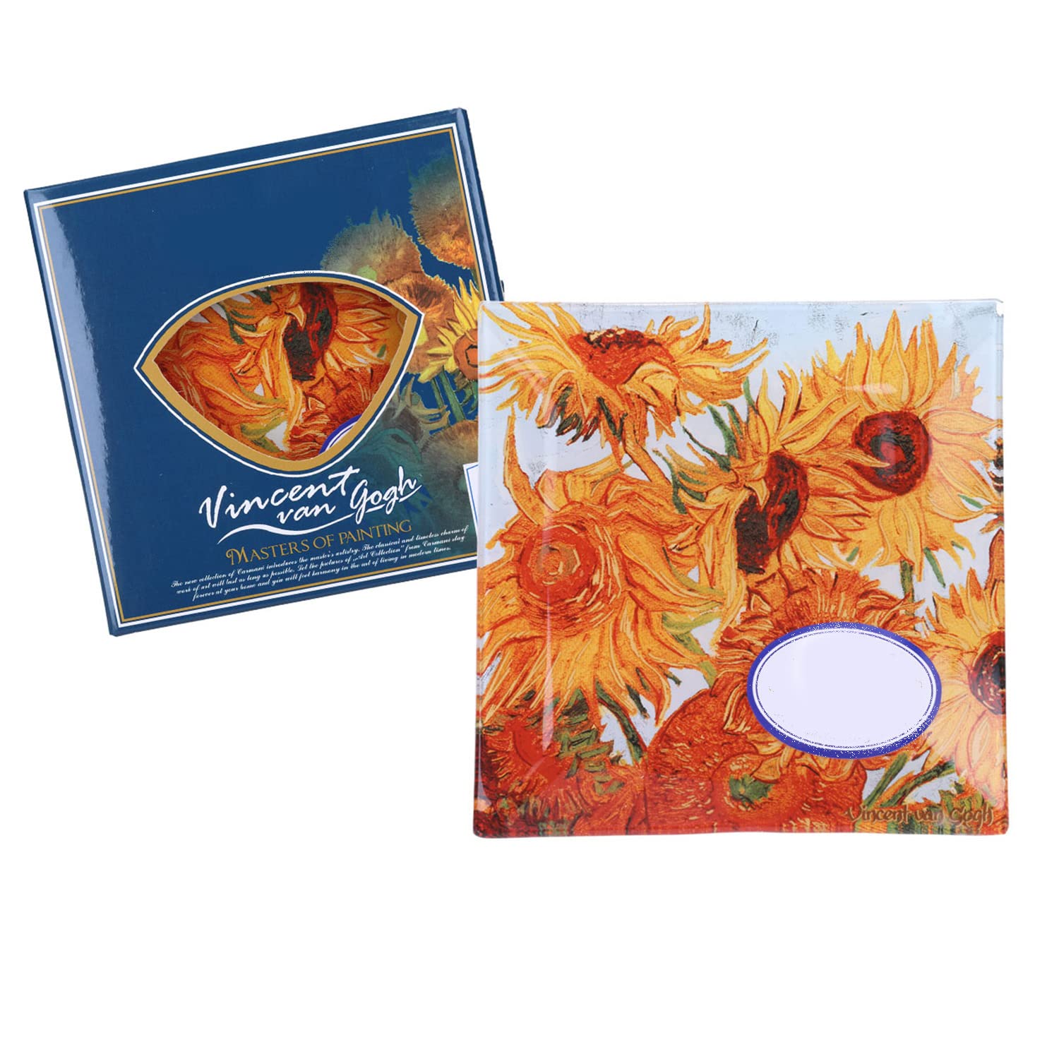 Decorative Glass Plate, Square Cake Platter Set for Home and Decor, in ...