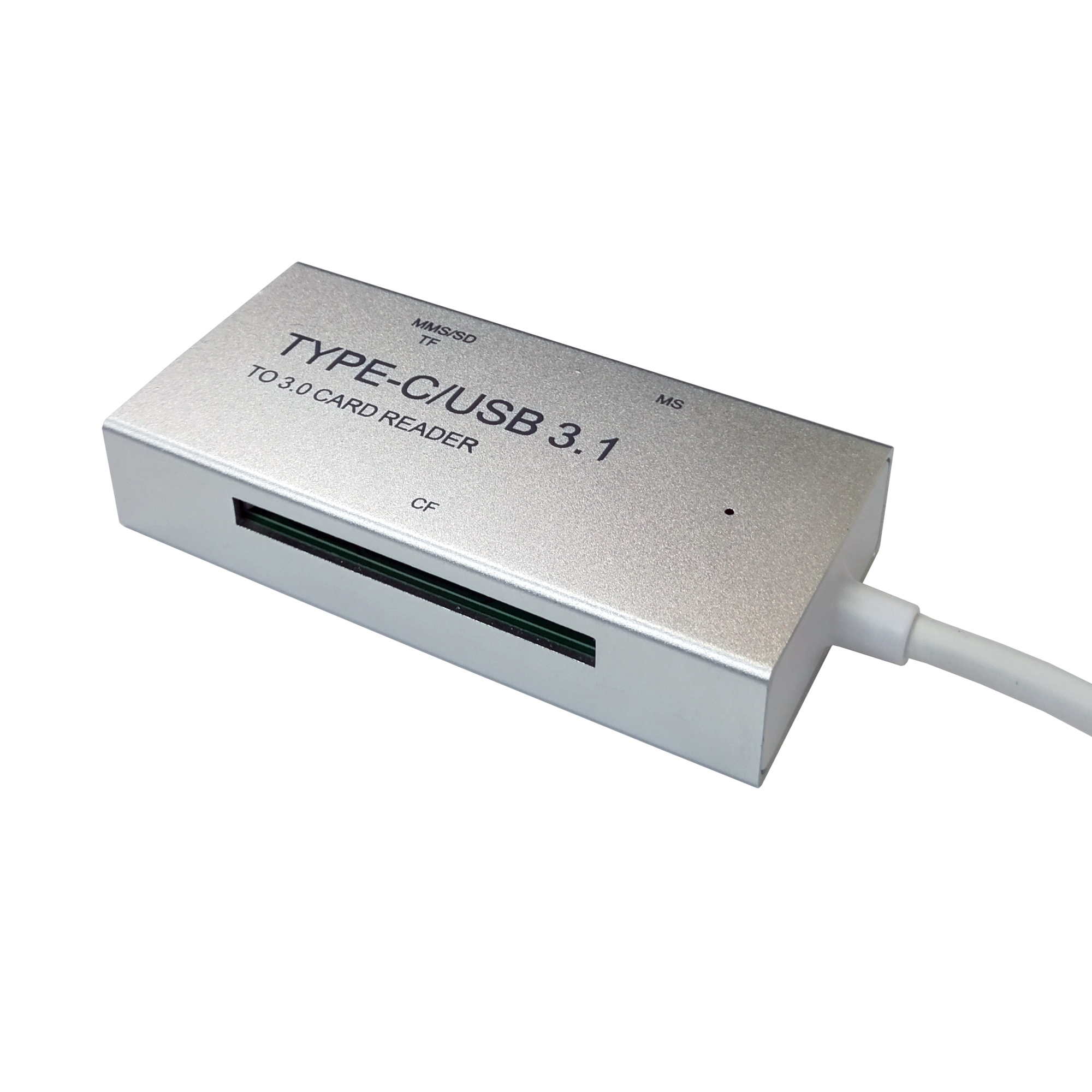 USB3.1 Type-C Aluminium Alloy to MS/M2/TF/SD Card Reader, Silver ...