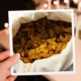 3drose, Dry Grapes or Raisins of Brown Color in a White Sack. Yummy ...