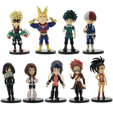 9pcs/Set Anime My Hero Academia Figure Izuku Midoriya Shouto Todorok ...