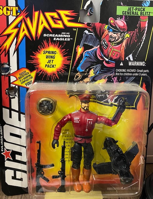 GI Joe Sgt. Savage and His Screaming Eagles Jet-Pack General Blitz 4 ...