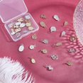 2 Sets 2 Colors Alloy Charms with jump ring Chinese Character Charms ...