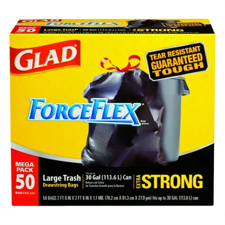 GLAD GLAD FORCEFLEX BLK 50CT (Pack of 3) | Walmart Canada