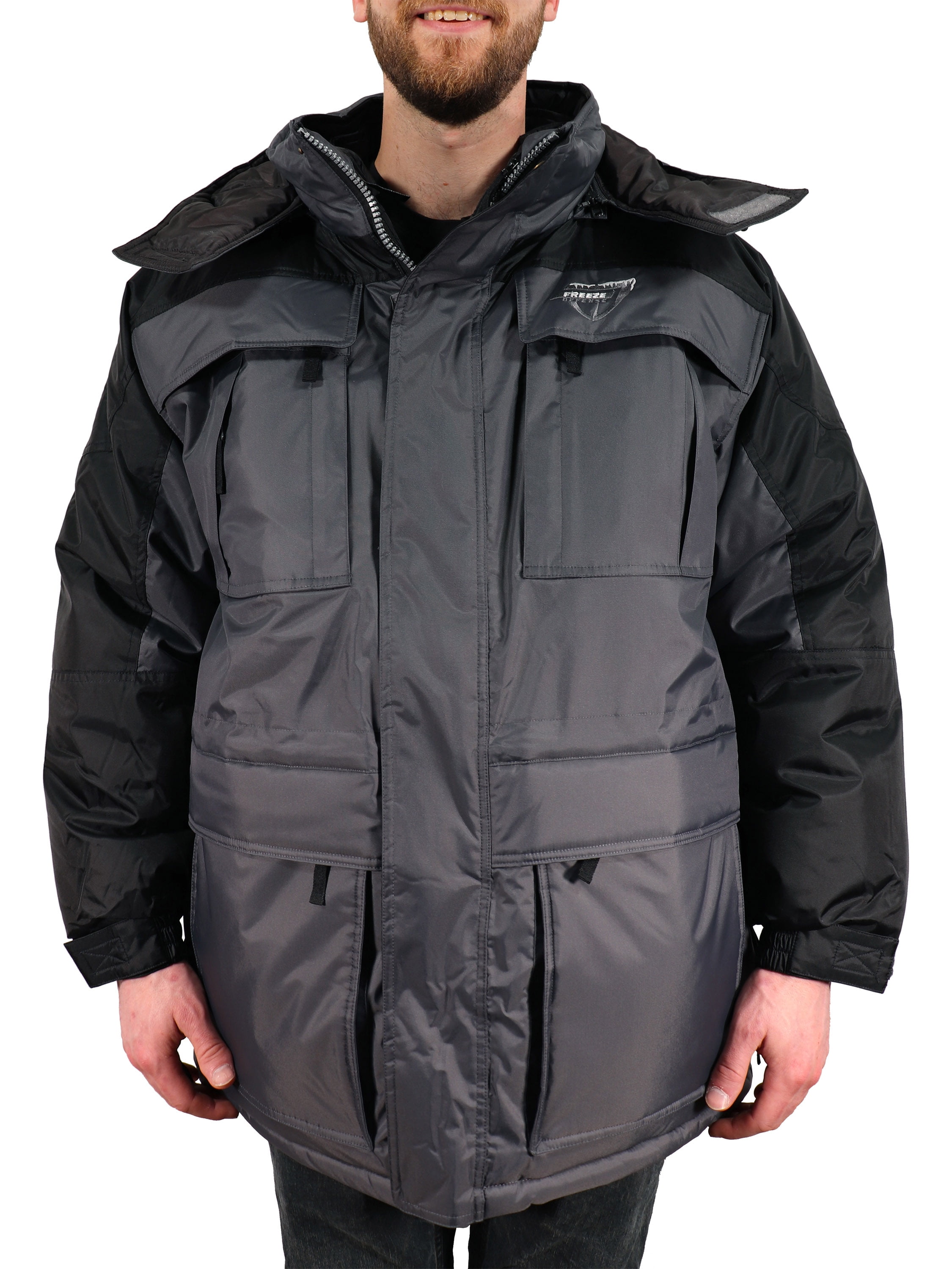 Freeze Defense Warm Men's 3in1 Winter Jacket Coat Parka & Vest (XL ...