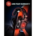 RUNMUS K8 Gaming Headset with Mic, Compatible with PS5, PS4, Xbox One ...