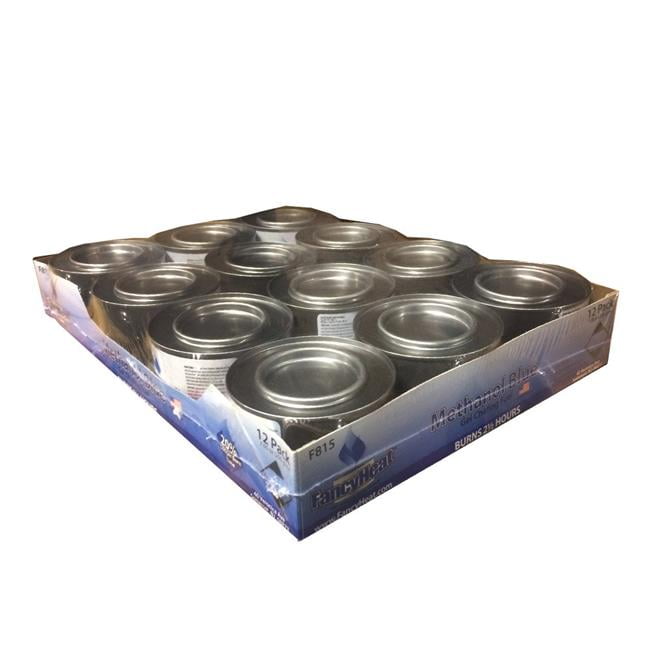 Fancy Heat & G.J. Chemical 17800-F815 PE 2.5 Hour Methanol Blue Chafing ...