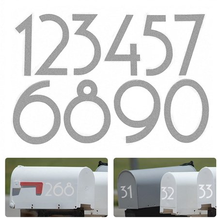 40Pcs Mailbox Stickers Numbers 0-9 Reflective Number Decal Stickers ...
