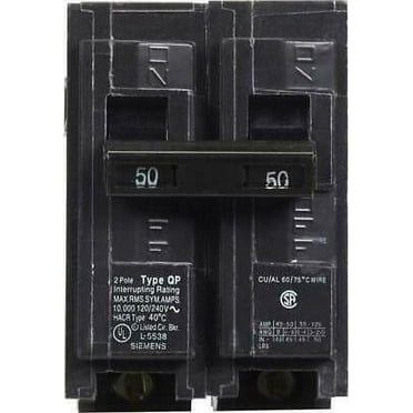 Siemens VPK-D250 50 Amp 2 Pole Circuit Breaker - Walmart.com