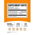 BulkSupplements.com, Creatine Monohydrate Capsules, 5000mg, 210 Count ...