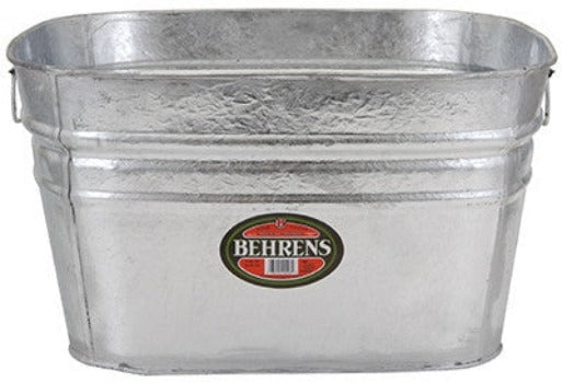 Behrens 62 15.5 Gallon Galvanized Steel Square Pet & Stock Tub ...