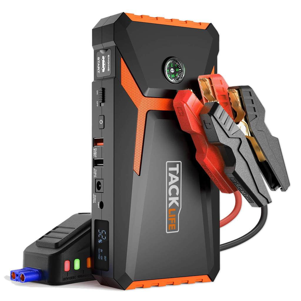 TACKLIFE 800A Peak 18000mAh Car Jump Starter with LCD Display (up to 7 ...
