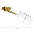 Adjustable Water Level Control Valve - Brass Float Valve for Tanks ...