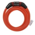 WordLock 8mm x 4 ft Cable Bike Lock- Red - Walmart.com