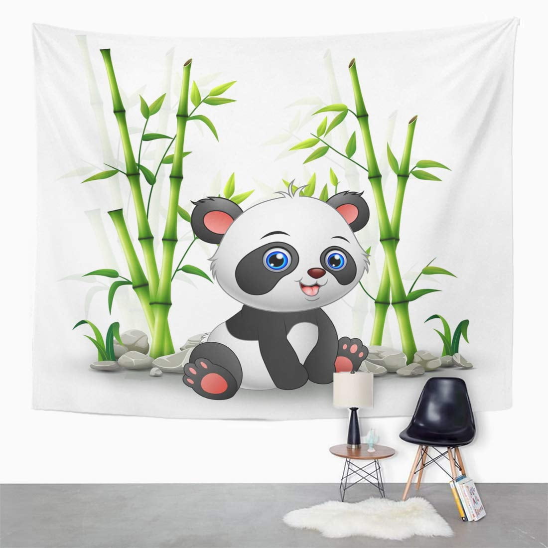 Panda And Bamboo Art