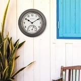 Acu-Rite Indoor Outdoor Clock Thermometer - Walmart.com