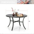 Free Shipping! Summit Living Outdoor Dining Table, Round Top with 1.9 ...