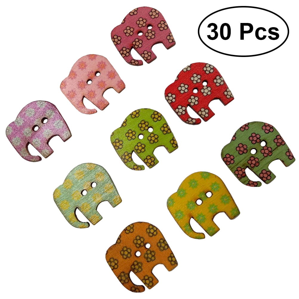 Click here for Alvinma 30pcs Wood Buttons Cute Buttons Assorted C... prices