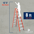 Louisville Ladder 8-Foot Fiberglass Step Ladder, 300-Pound Load ...