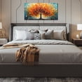 Butterfly Tree Canvas Wall Art for Living Room Bedroom Home Office Blue ...