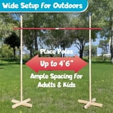 Sterling Games Wooden Limbo Pole Game for Adults and Kids, Simple Setup ...