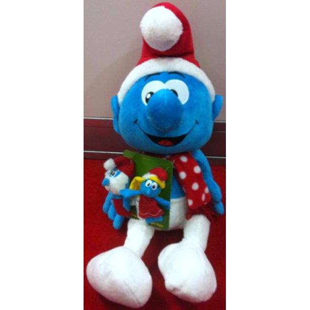 Smurf Plush Huge 20" Plush Soft Christmas Santa Doll Toy From Macy's ...
