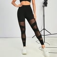 Bibifish Womens Yoga Pants Black Yoga Pants Strappy Mesh Panel High ...