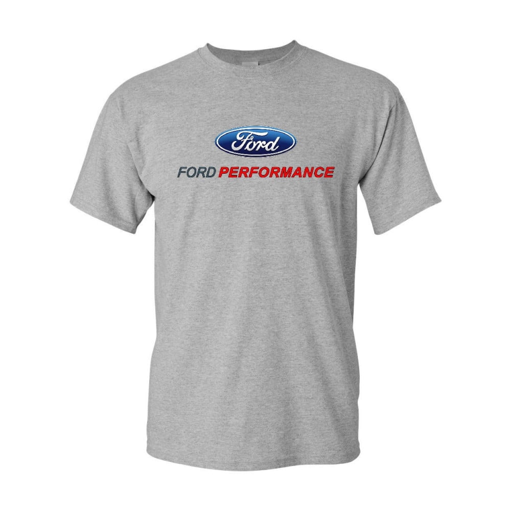 Tee Hunt Ford Performance T-Shirt Ford Mustang GT ST Racing Shirt, Gray ...