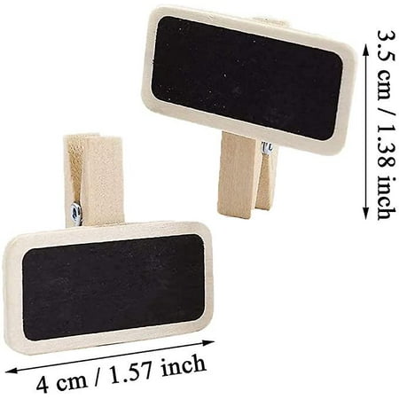 Betterlifefg-50 Pieces Mini Slate Chalkboard, Mini Memo Boards ...