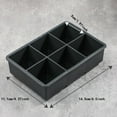 erfcxs Large Ice Cube Tray For : Big Square Ice Cube Maker For Silicone ...