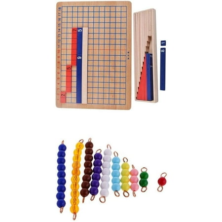 Montessori Addition & Subtraction Strip Board Set Kid Maths Toy+ ...
