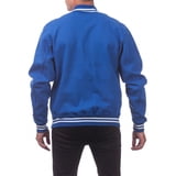 pro club men's varsity fleece baseball jacket, 7x-large, red/red ...