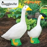 Gaggleville Porch Goose Bundle Goose and Baby Statue – Charming Outdoor ...