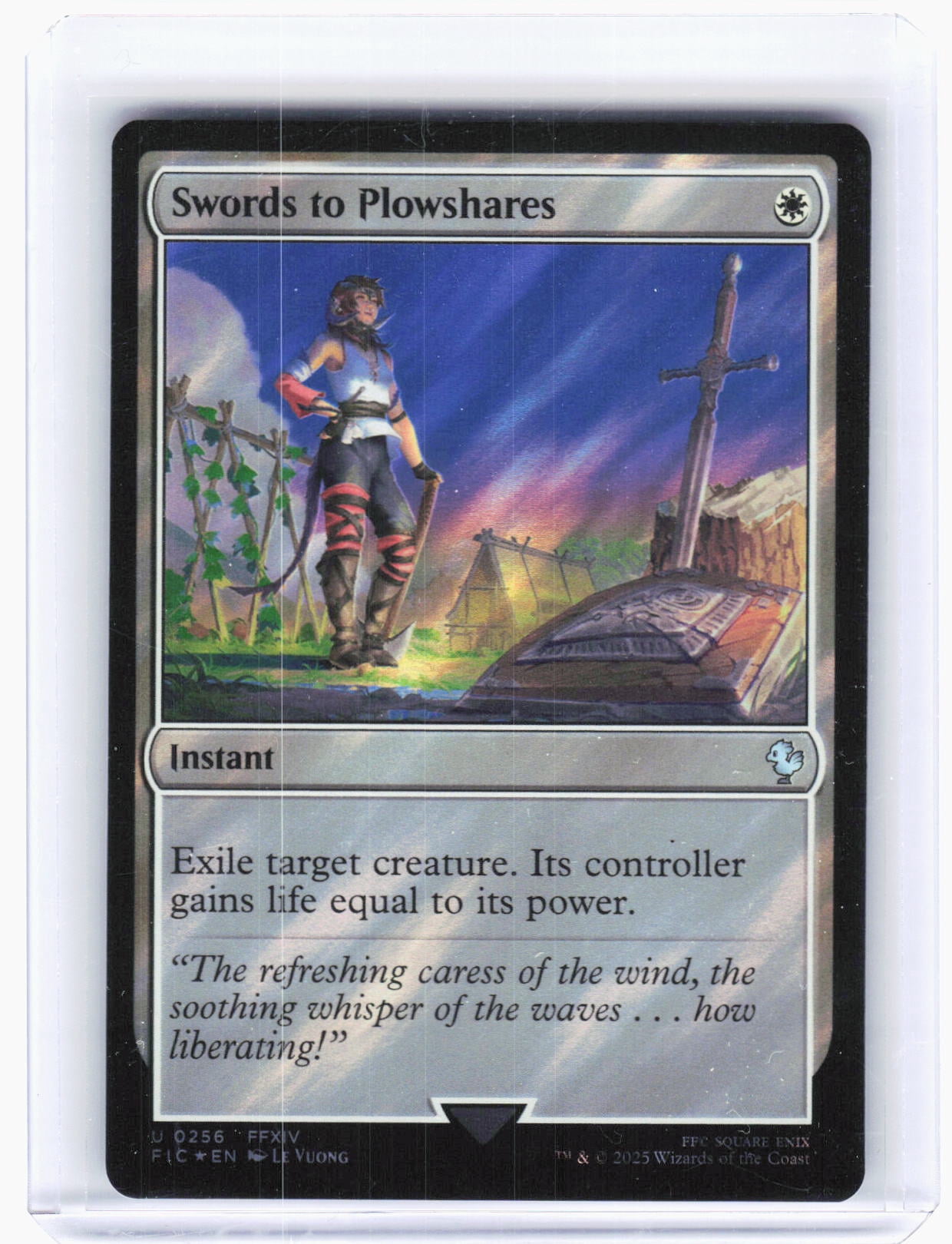 Commander: FINAL FANTASY Swords to Plowshares (Surge Foil) Foil ...
