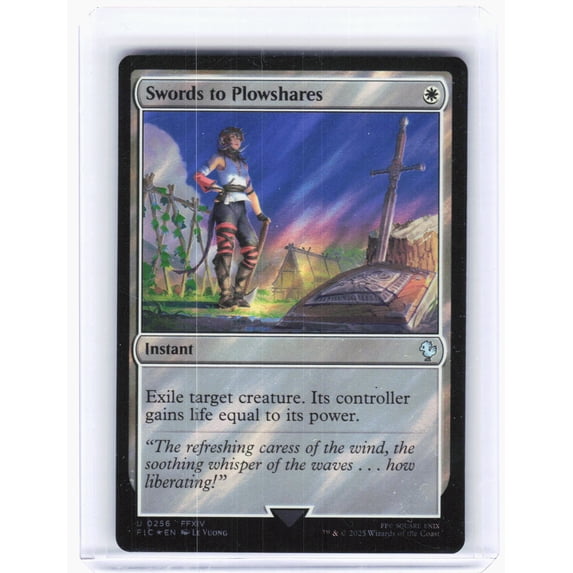 Commander: FINAL FANTASY Swords to Plowshares (Surge Foil) Foil ...