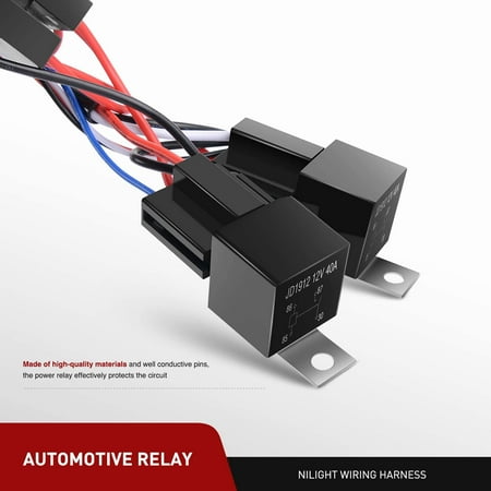 10031W Amber White Dual Color Light Bar Wiring Harness Kit 16AWG with ...