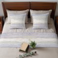 Bed Runner for Cal King Size Bed, Purple Grey 3 Pcs Bedding Runner Set ...