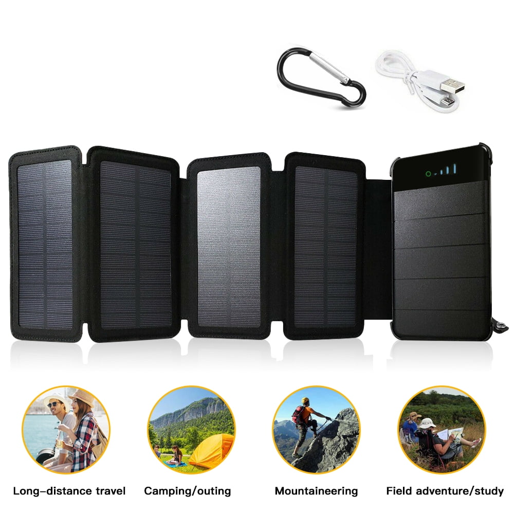 Solar Power Bank, Solar Charger Portable Fast Charger Power Bank ...