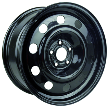 RTX 15x6 Black Steel Wheel 5x4.5 (45mm), Steel Wheels, Load Range 625kg ...