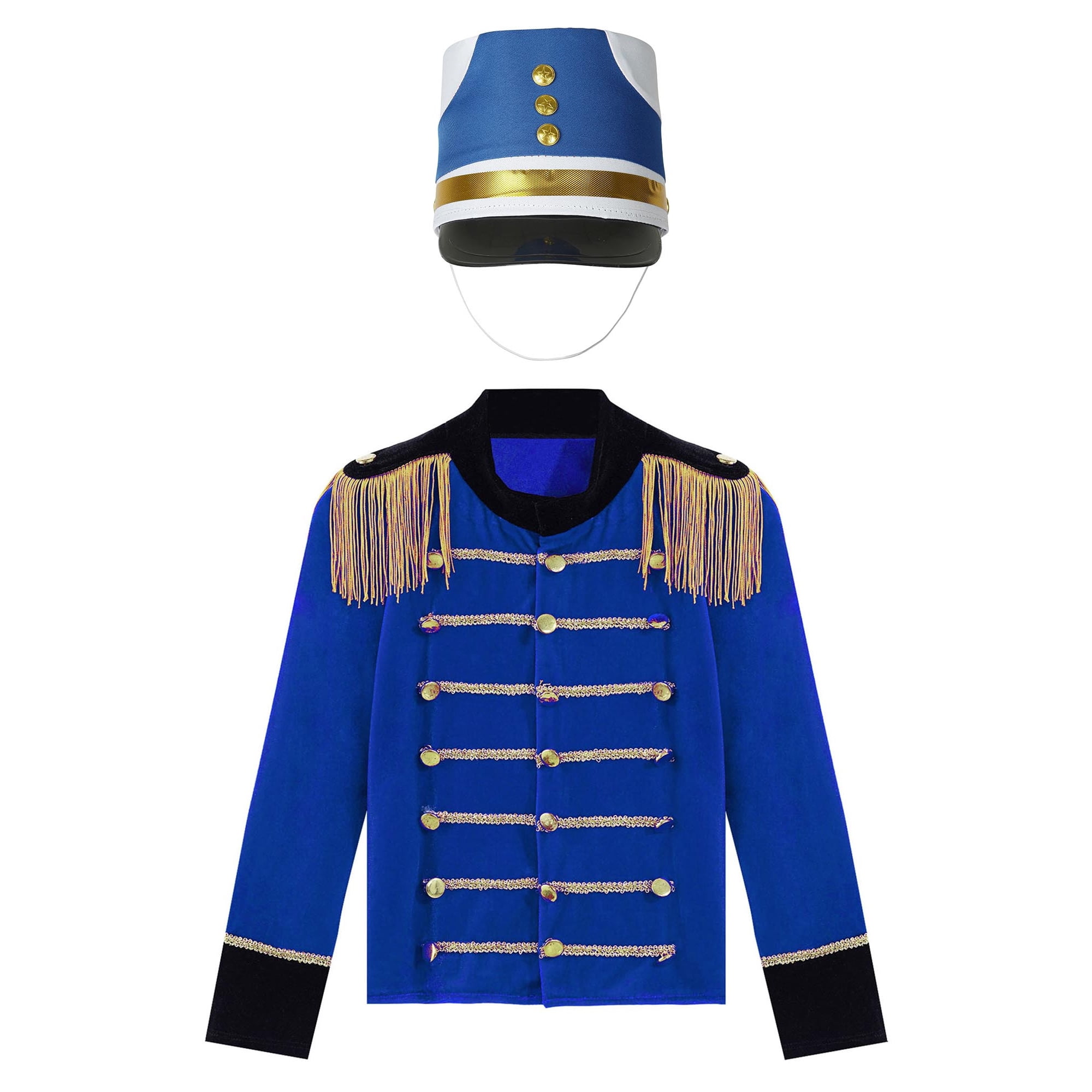 Blue Marching Band Uniforms