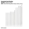 SINGER Assorted Steel Household Hand-Sewing Needles, Assorted Sizes, 12 ...
