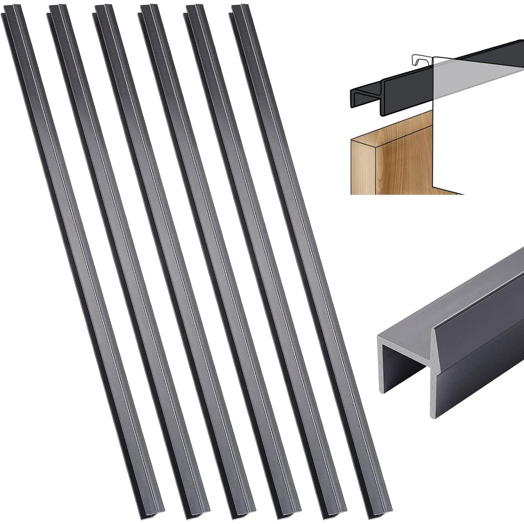 Click here for Flafree 6 Pcs File Cabinet Rails Pvc Hanging Black... prices