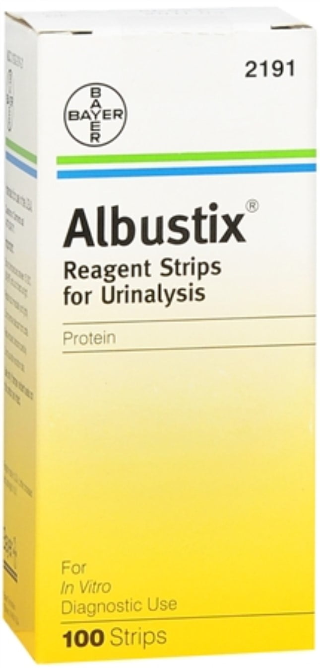 Albustix Reagent Strips 100 Each (Pack of 2) - Walmart.com