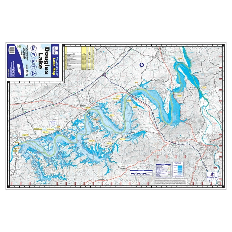 Douglas Lake Tennessee Map