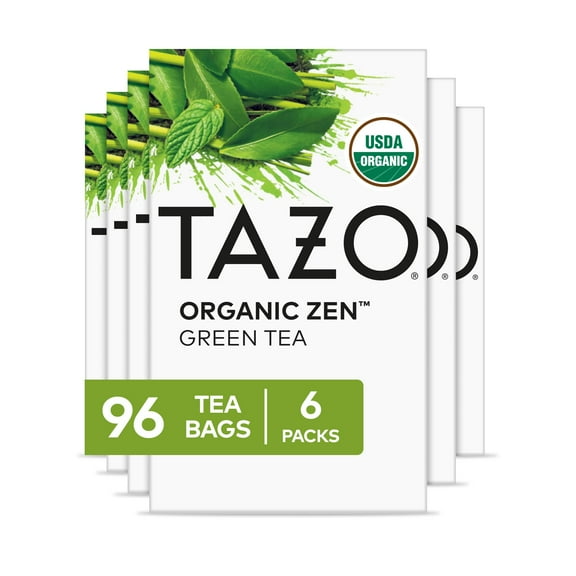 TAZO Organic Tea Bags 6-Pack Variety Bundle - Zen, Chai, Earl Grey ...