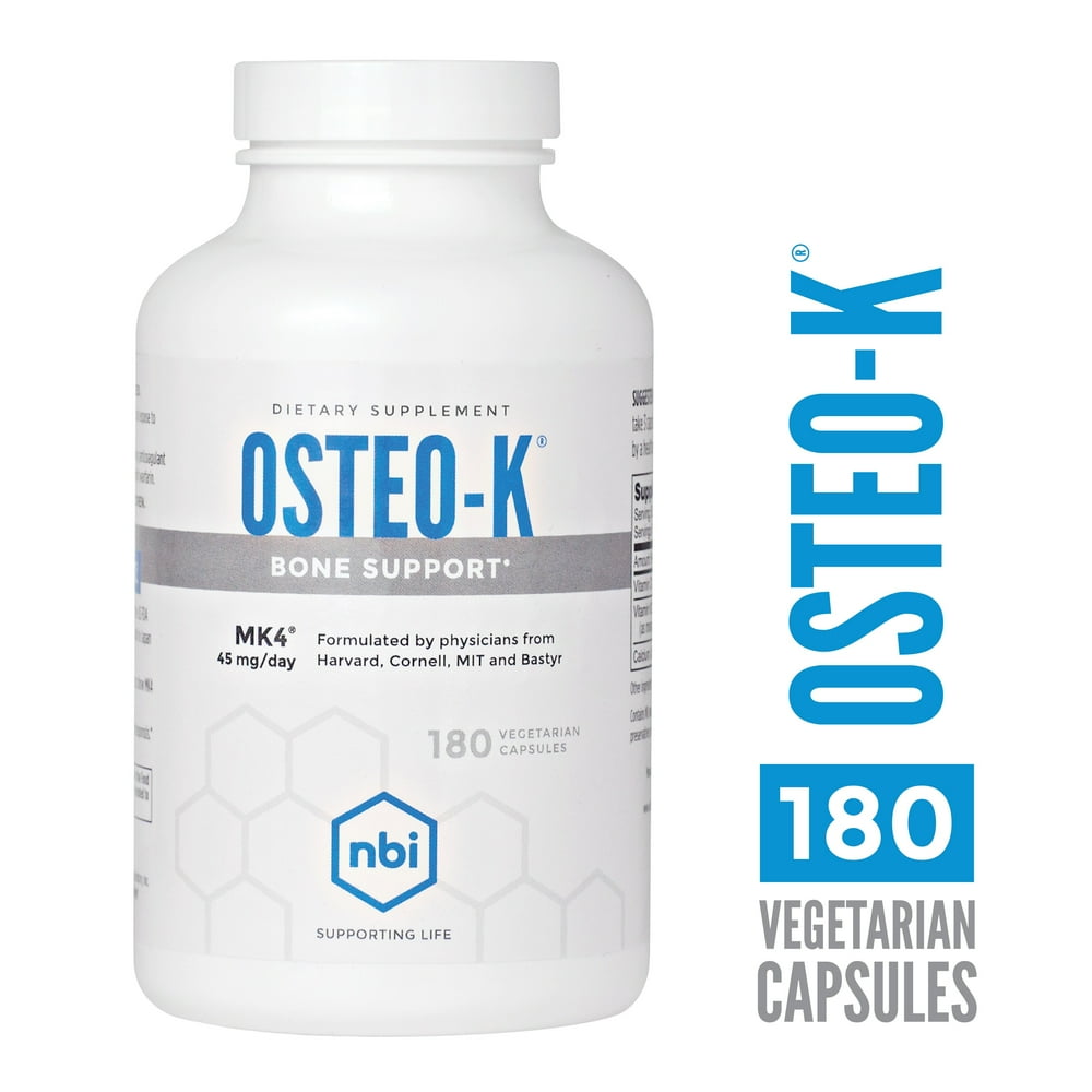 Nutrional Biochemistry Osteo-K Bone Support 180 ct - Walmart.com ...