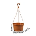 Gallickan Hanging Planter Pot with Hook, Red Color, Self-Watering ...