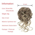 Messy Bun Hair Piece Tousled Updo Hair Buns Extension Elastic Hair Band ...