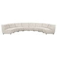Charlotte 8-piece Upholstered Modular Sectional Sofa Ivory - Walmart.com