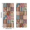 Patchwork Curtains Floral Pattern Colorful Curtains Farmhouse Style for ...
