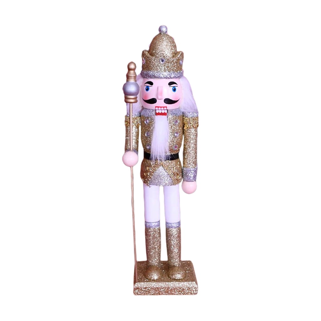 Techinal Nutcracker Ornament Walnut Soldier King Puppet Wooden Figures ...